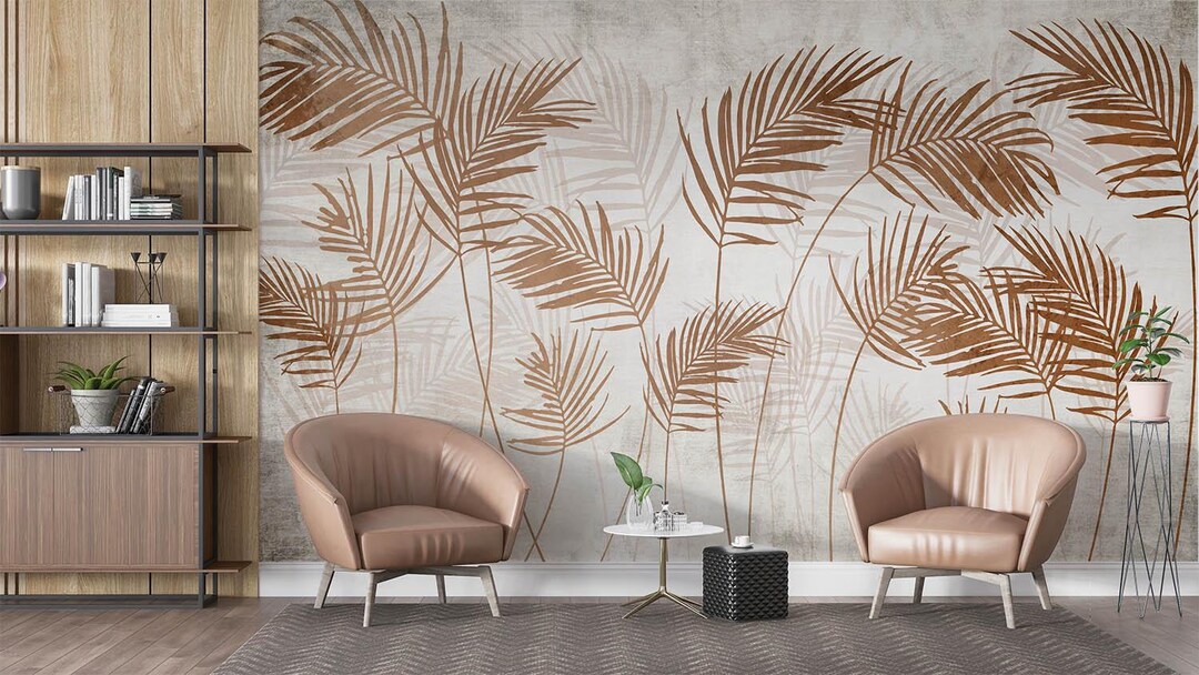 Brown Leaves , Leaf Wallpaper, Tropical Leaf Design , for Digital Print ...