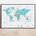 Educational World Map for Children's Rooms Design , for Digital Print ...