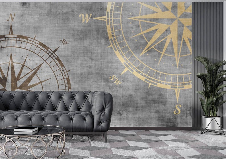 Vintage Compass Wallpaper Digital Print (JPEG File) - Etsy Australia