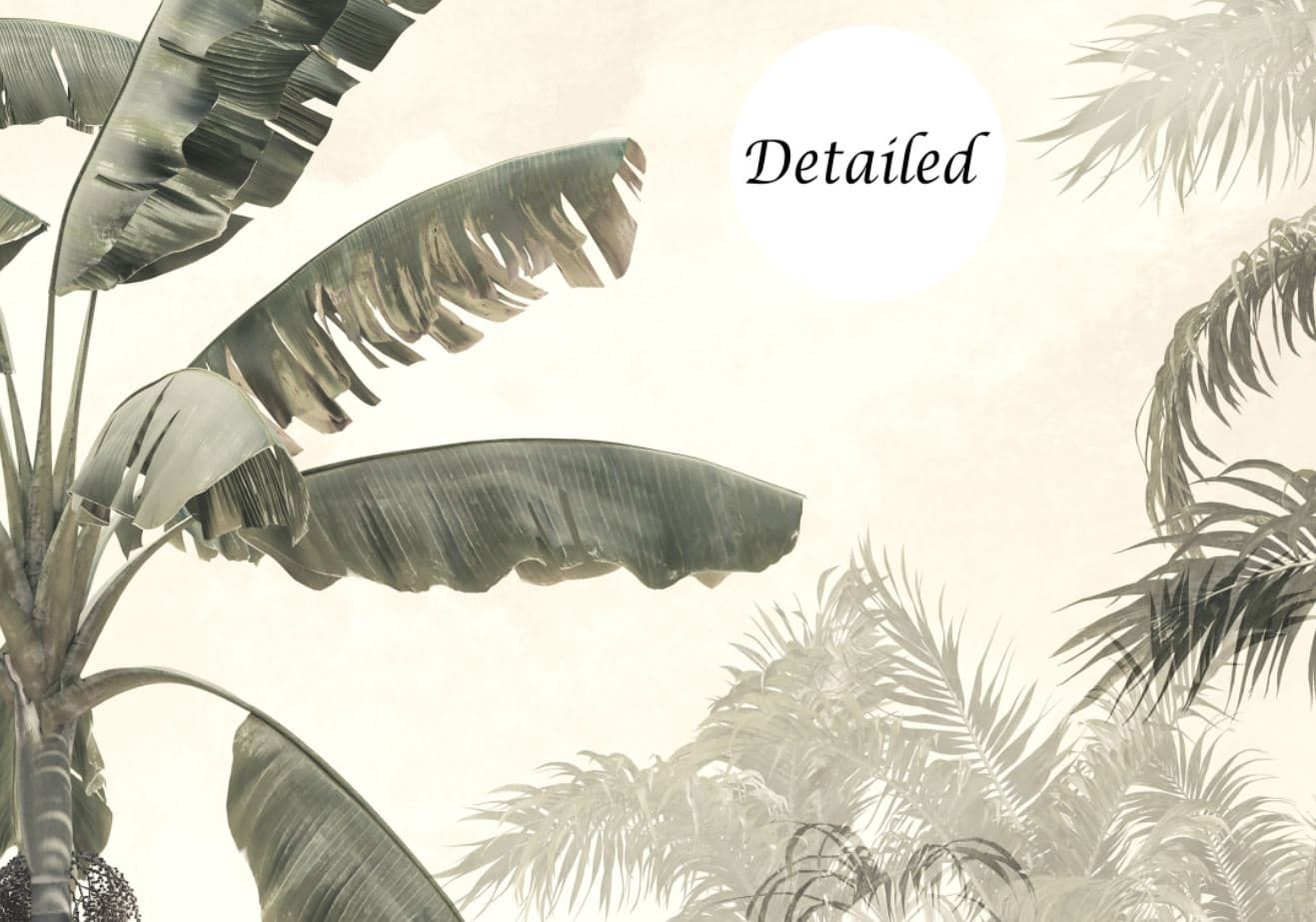 Banana Leaf Tropical Wallpaper: Digital Print (JPEG) - Etsy