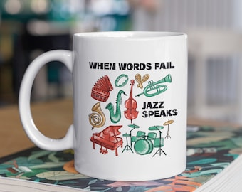 Jazz is Saxy Black Mug 11oz - Etsy