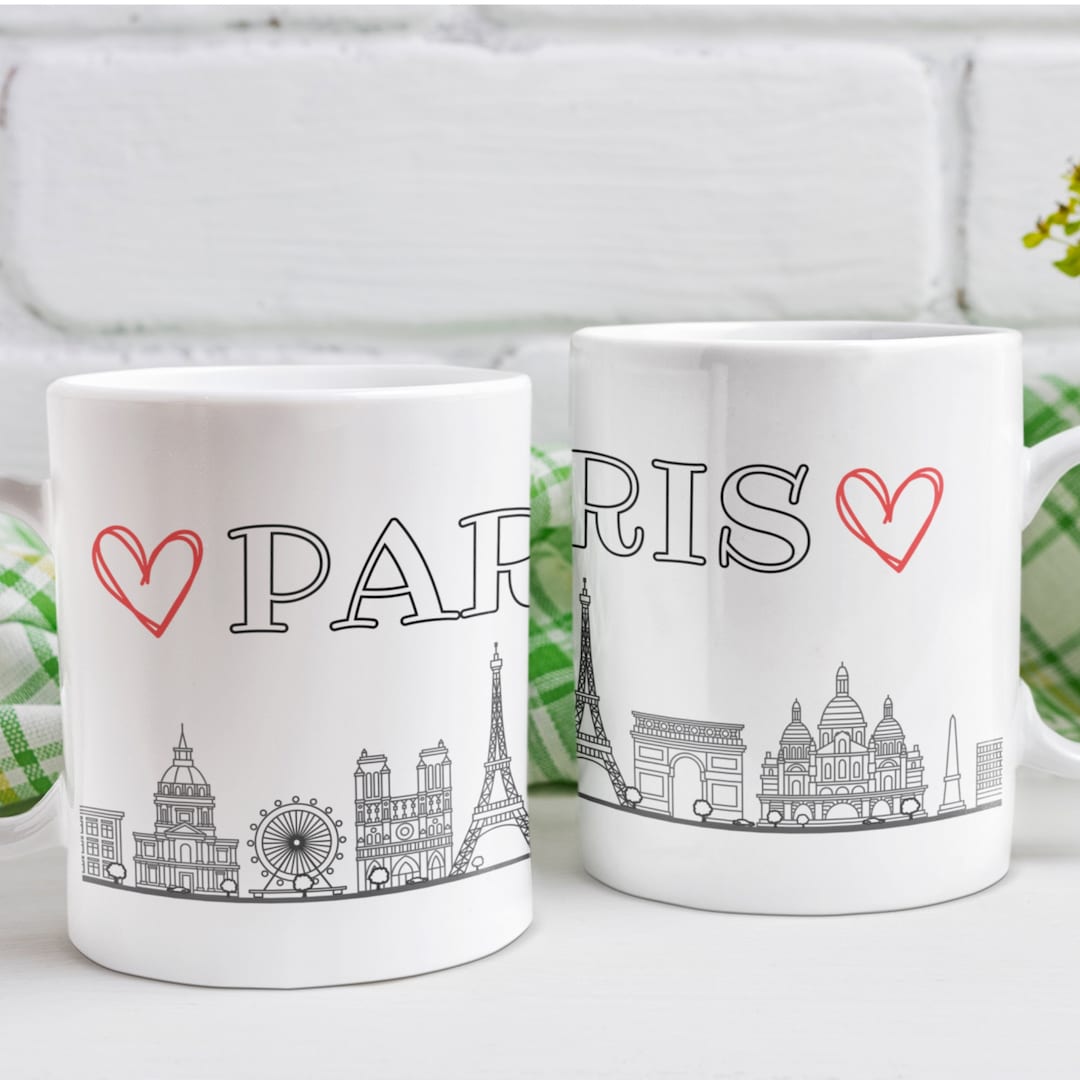 Paris Mugs, Paris Skyline Mugs, I Love Paris Mugs, Paris Landmarks - Etsy