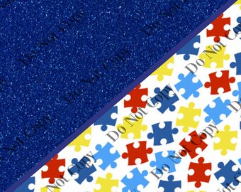 Autism Glitter Tumbler Template - Etsy