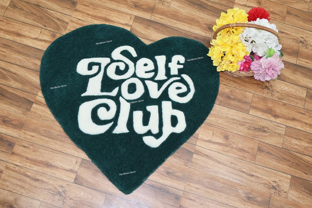 Heart Shaped Tufted Rug Girls Living Room Carpet Room Décor Rug Custom ...