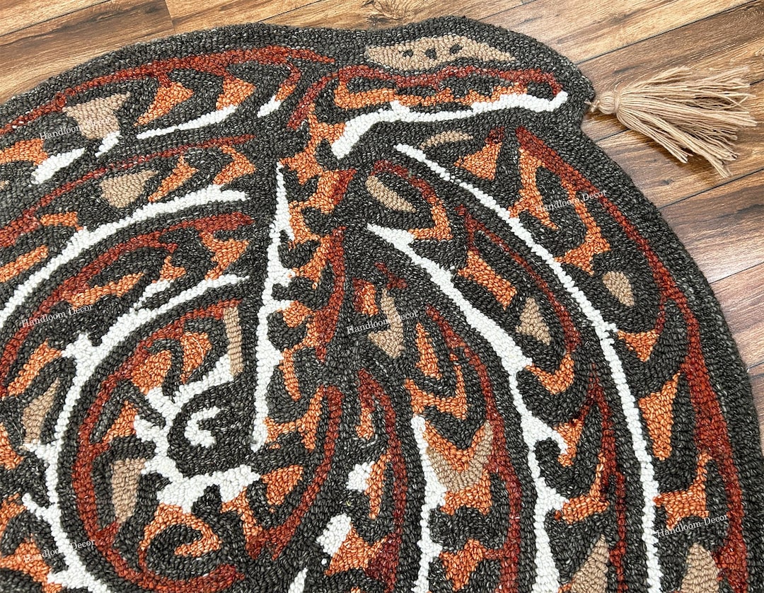 Hand-tufted Wool Snake Rug: Custom Size Irregular Shape - Etsy