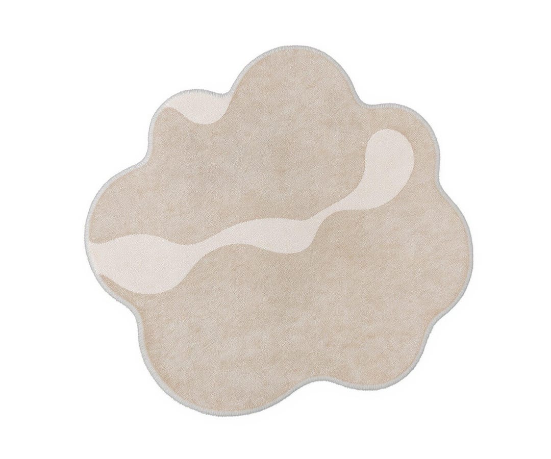 Irregular Shape Rug Tufted Wool Modern Abstract Handmade Area Rug ...