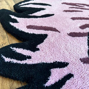 Satoru Gojo Anime Rug Tufted Wool Rug Large Area Rug Home Décor ...