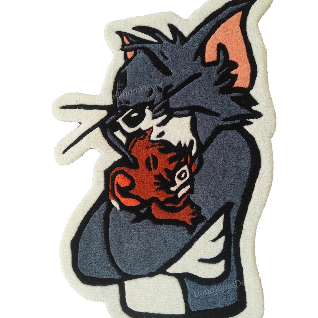 Tom & Jerry Handmade Tufted Rug Area Rug Customized Rug Home Decorative ...