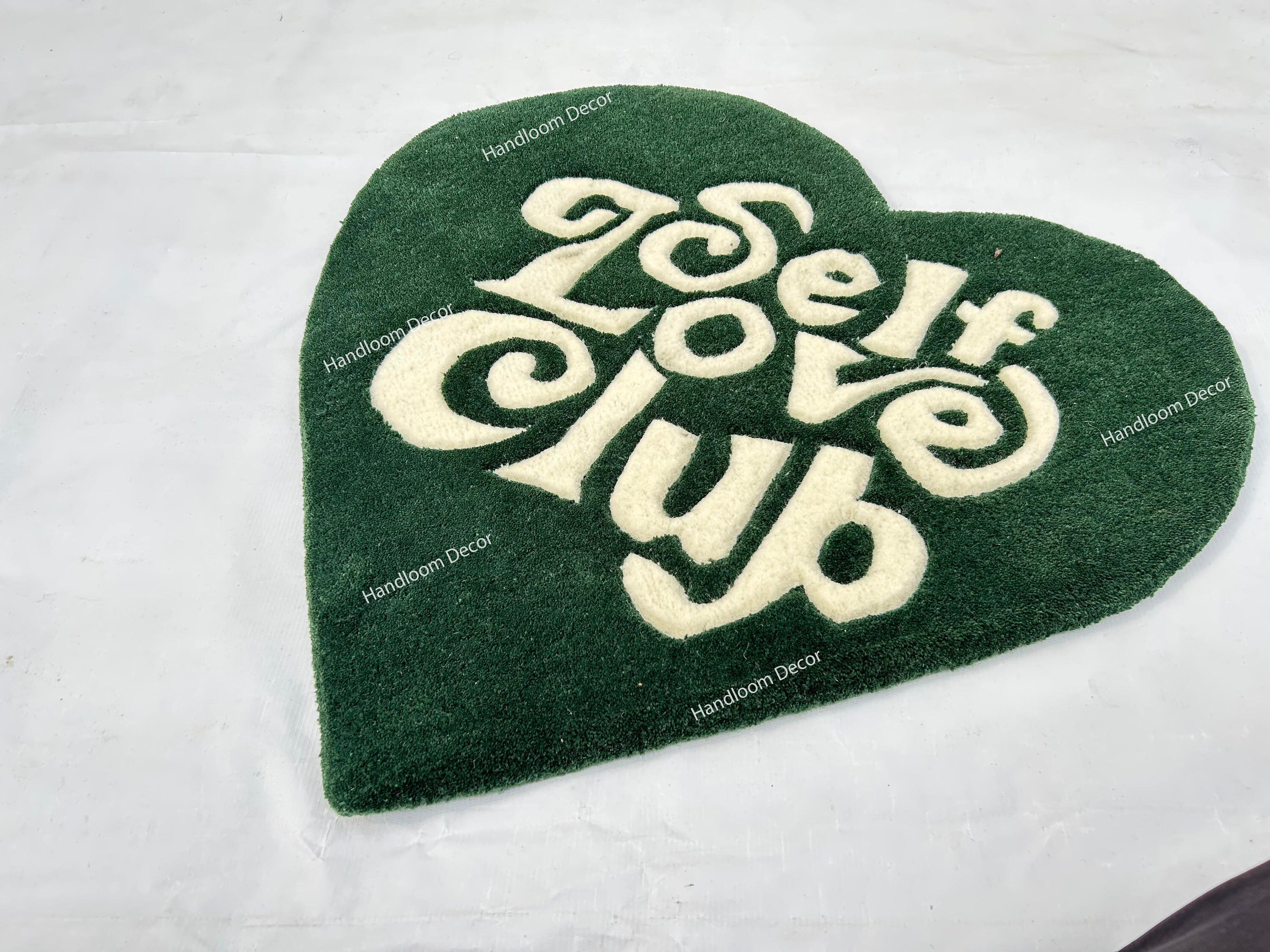 Heart Shaped Tufted Rug Girls Living Room Carpet Room Décor Rug Custom ...