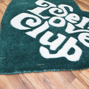 Heart Shaped Tufted Rug Girls Living Room Carpet Room Décor Rug Custom ...