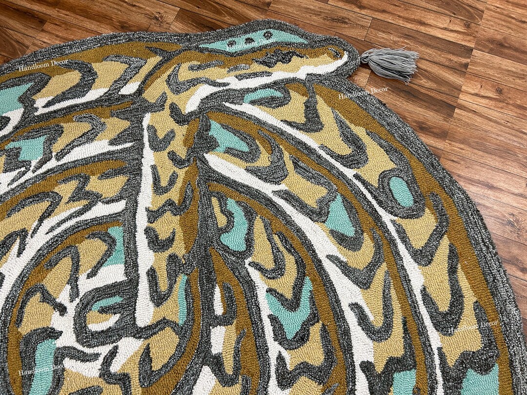 Handgetuft tapijt slangenprint woondecoratie vloerkleed aangepast ...