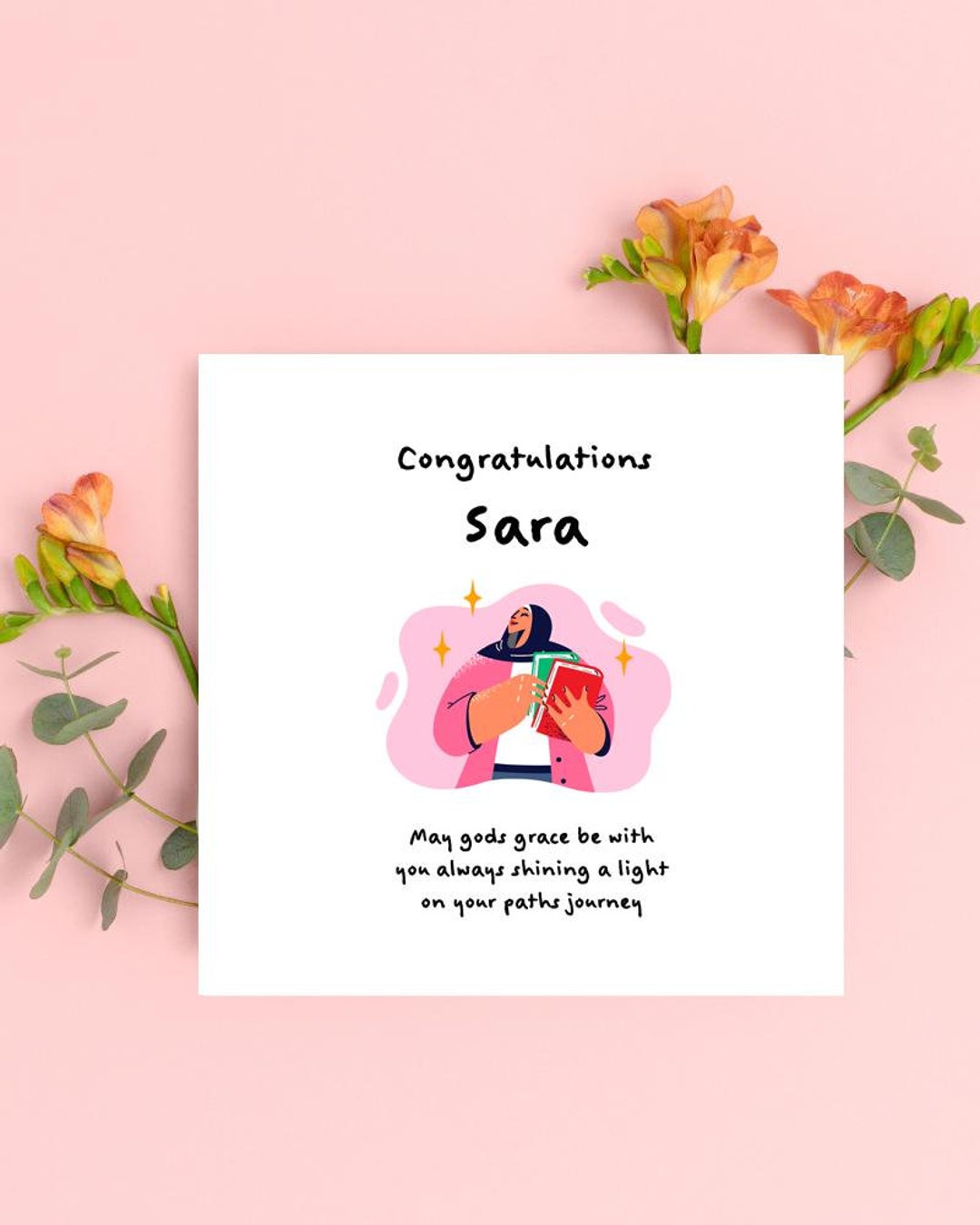 Muslim Congratulations Card, Graduation Card, School Leavers Card for ...