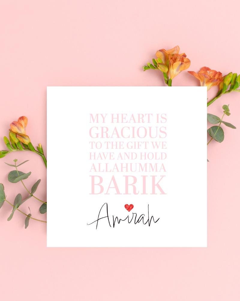 Personalised Islamic Anniversary Card, Wedding Card| Allahumma Barik - Etsy