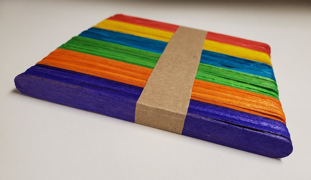 Lollipop Sticks, 15cm, Popsicle Sticks, DIY Craft, Tongue Pressers, Ice ...
