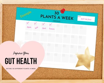 30 Plants a Week Tracker - Etsy