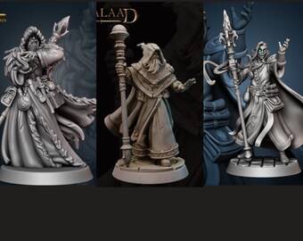 Dnd Miniature Elf Wizard - Etsy