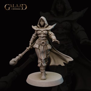 Flexible Resin Dnd Miniature Fantasy Female Wizard Warlock Mages ...