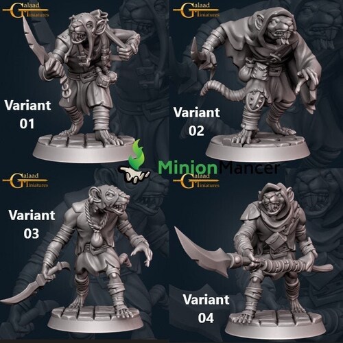 Skaven 4 Variants Flexible High Details Stronger Rogue - Etsy