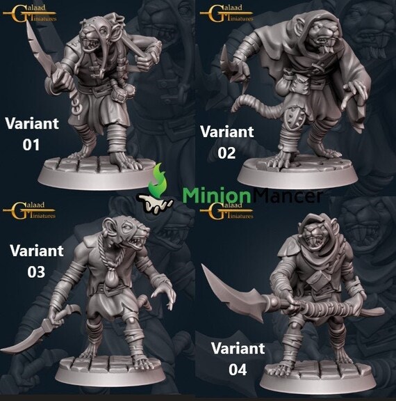 Skaven 4 Variants Flexible High Details Stronger Rogue - Etsy