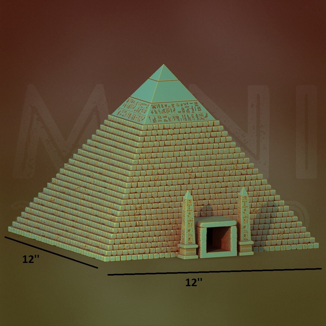 Egyptian Pyramid Pharaoh PLA Strong Plastic 28mm Scale - Etsy