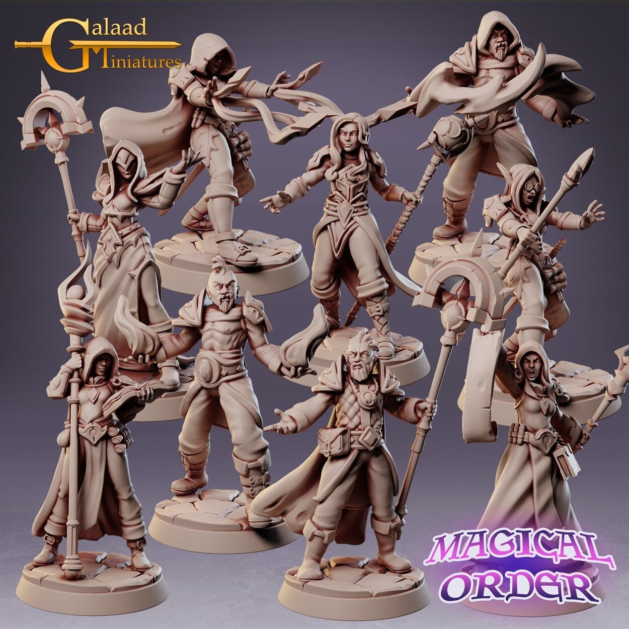 Flexible High Details Magic Order Mage 04 Stronger 28/32/35/40/54/75mm ...