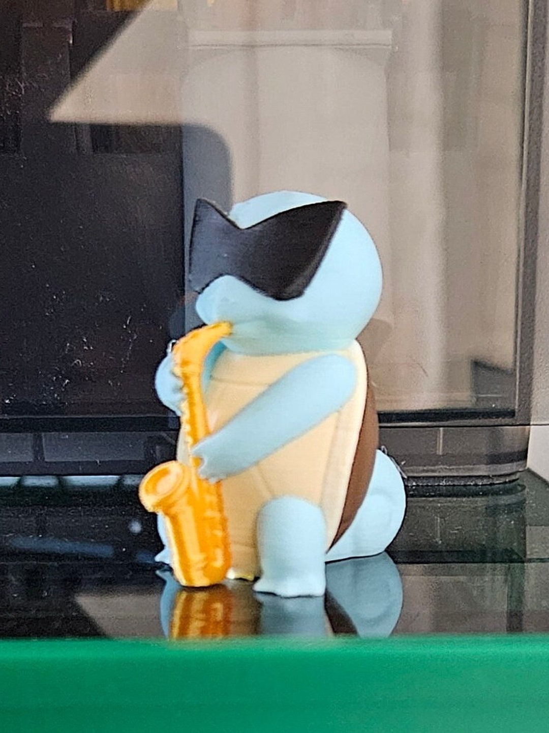 Squirtle Squirtle Saxophone Pokémon Fan Art Figurine Kanto Starter ...