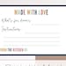 Printable Meal Delivery Note | Meal Train Label | Printable Meal Train ...