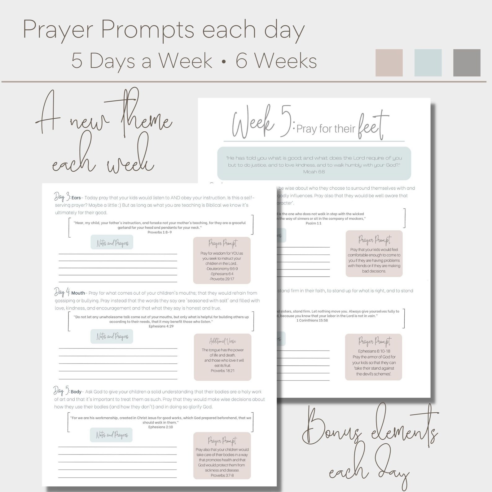 Praying for Children Prayer Guide | Digital Prayer Guide | Printable ...