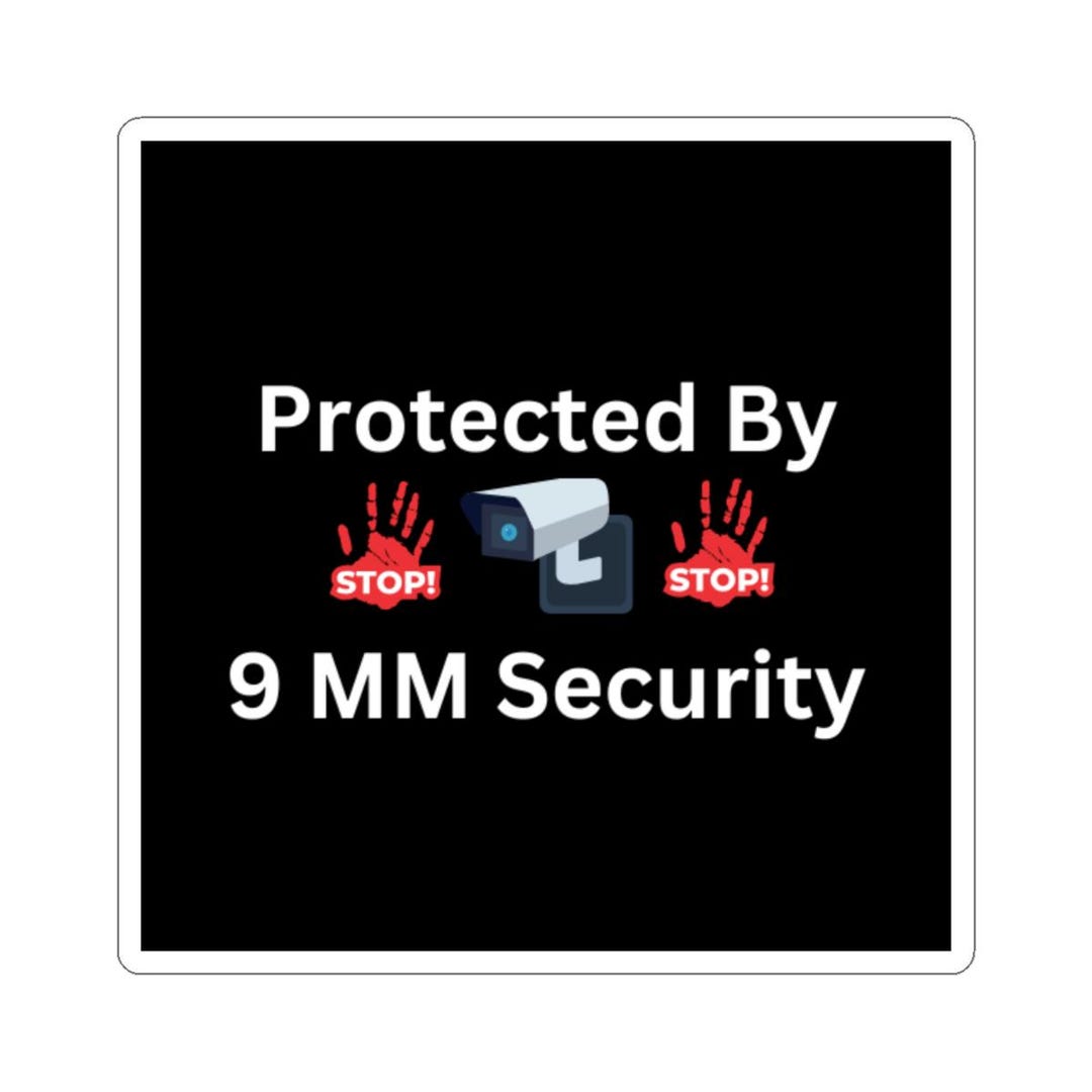 Security Alert Kiss-cut Stickers, Laptop Stickers, Safety Reminder ...