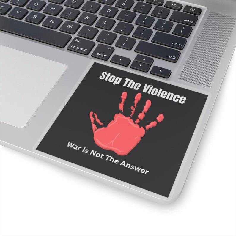 Stop the Violence Sticker Activist Decal, Anti-war Bumper Sticker ...