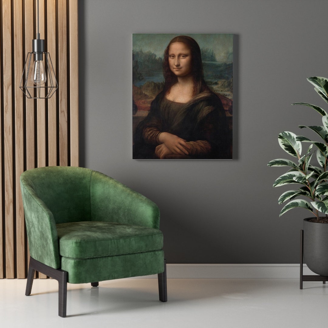 Mona Lisa by Leonardo Da Vinci, Beautiful Woman Wall Decor on Canvas - Etsy