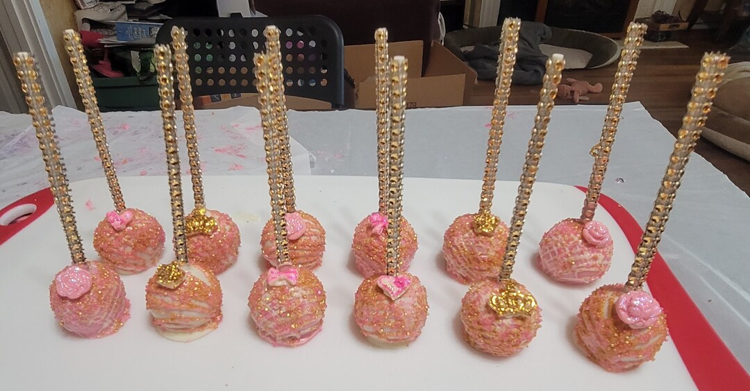 Pretty Pink Cake Pops - Etsy