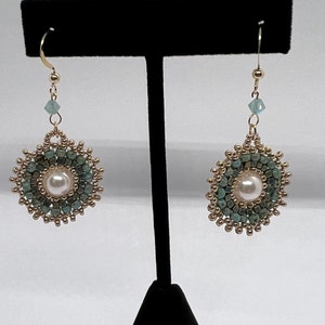 Swarovski Pearl With Brick Stitch the Moya - Etsy