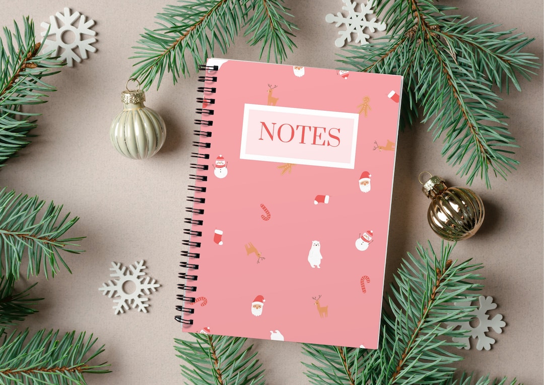 Country Christmas Notebooks, A5 Lined Notebook, Christmas Season ...