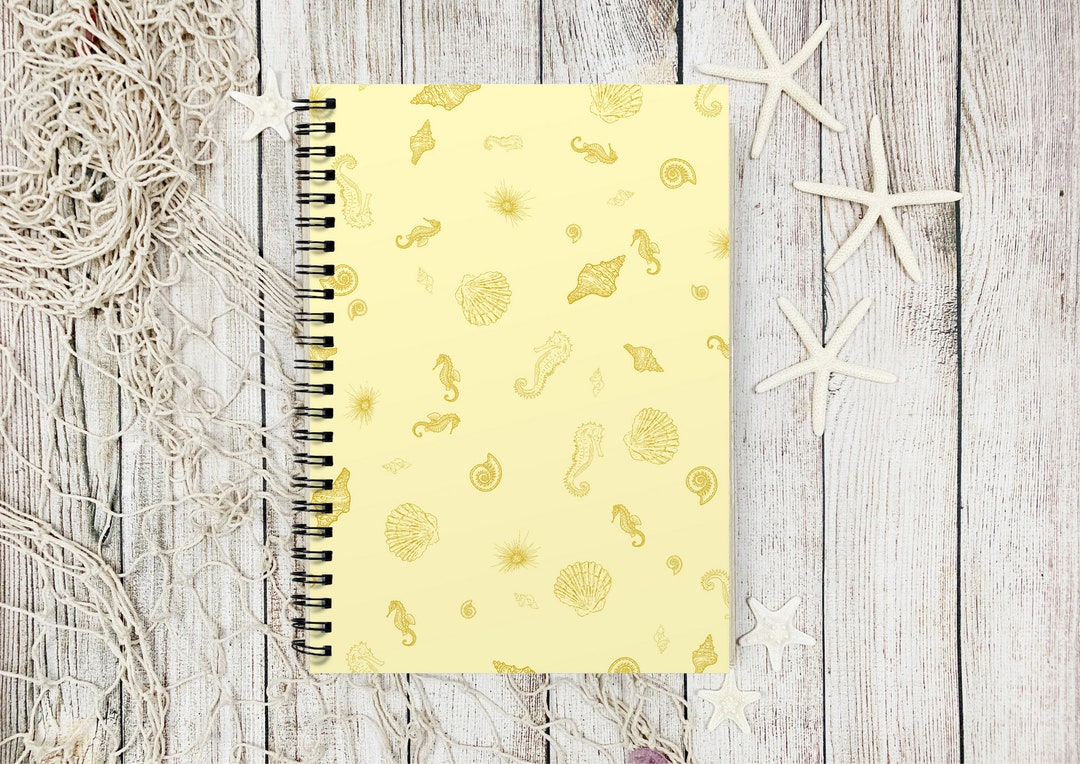 Sand Ocean Creatures Notebooks A5 Lined Notebook Summer - Etsy