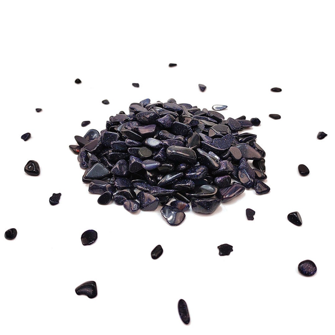 Blue Sandstone Crystal Chips Blue Sandstone Gemstones Undrilled Chips ...