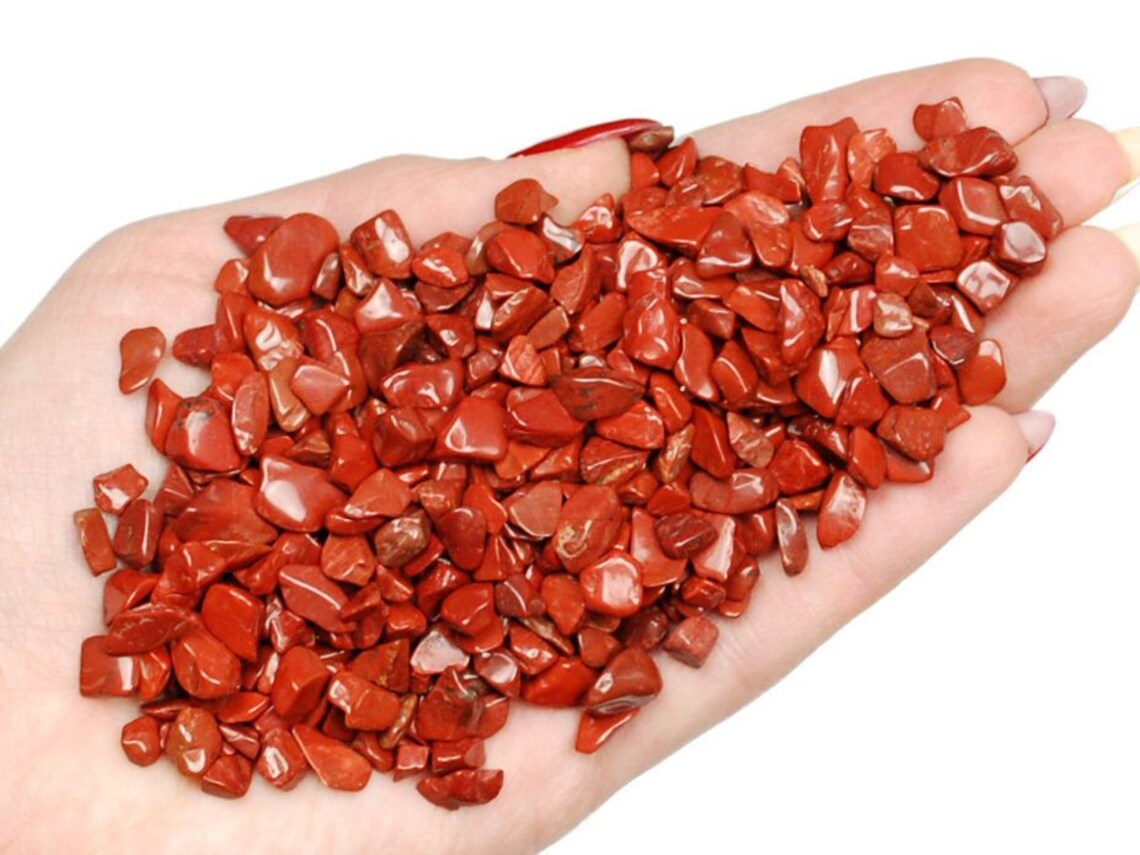 Red Jasper Crystal Chips Red Jasper Gemstones Undrilled - Etsy