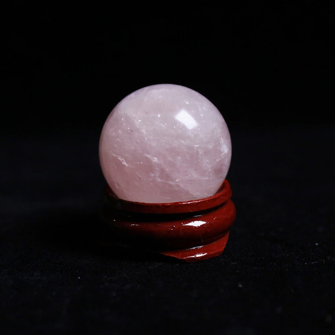 Rose Quartz Crystal Ball Rose Quartz Healing Crystal Natural Rose ...