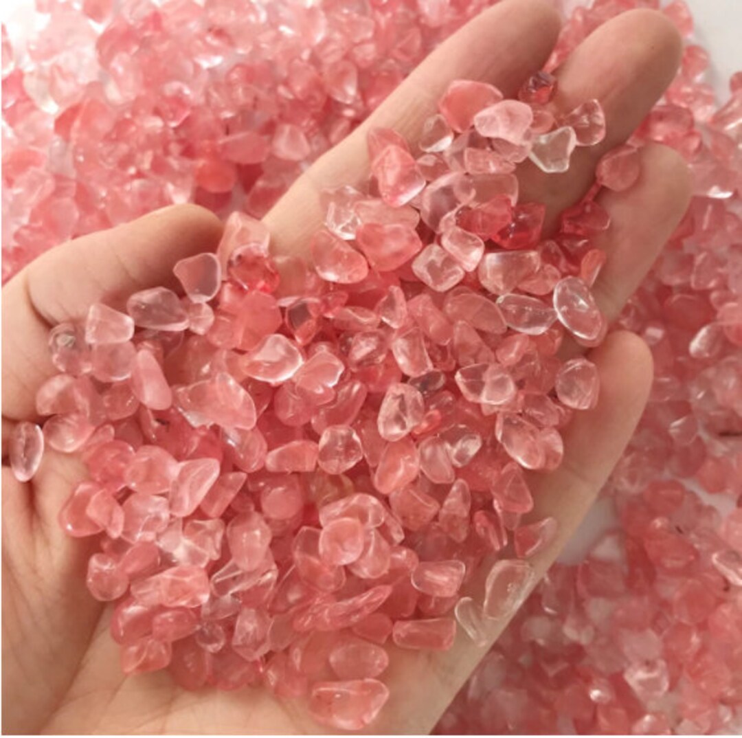 Watermelon Crystal Chips Watermelon Gemstones Undrilled Chips Natural ...