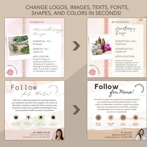 Aromatherapy Recipes Editable Canva Templates Volume 1: 50 Chakra ...