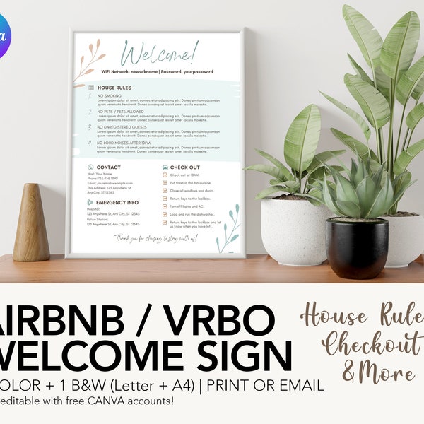 Vrbo Welcome - Etsy