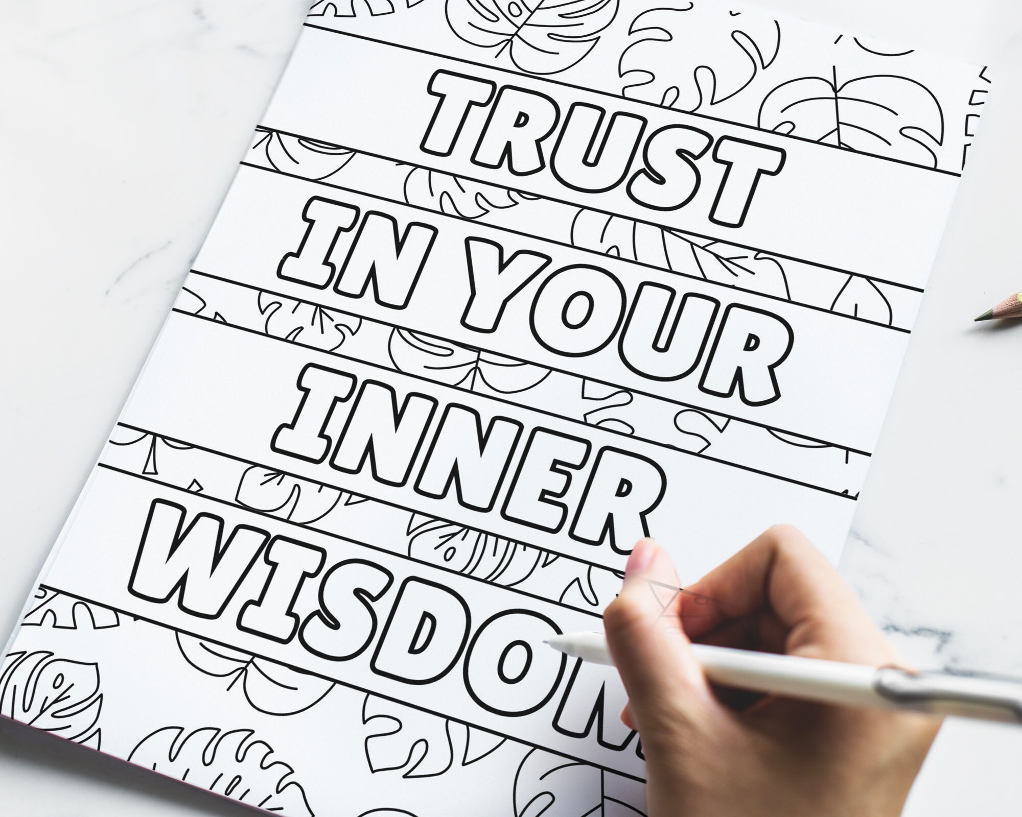 25 Self-love Affirmation Coloring Pages Inspirational & Motivational ...