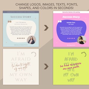 50 Life Coach Templates | Volume 1 | Lifestyle & Health | Editable ...