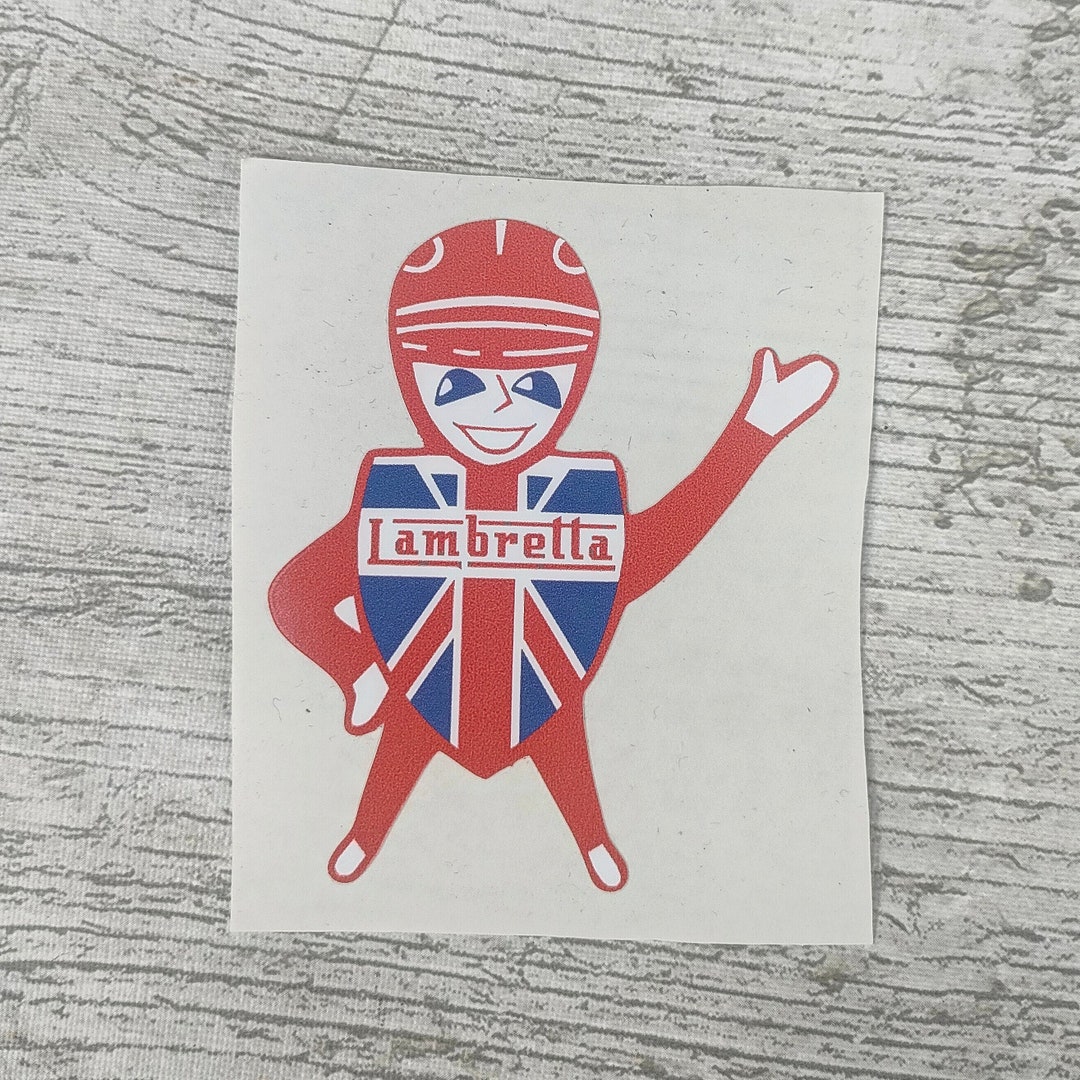 Lambretta Man Sticker - Etsy