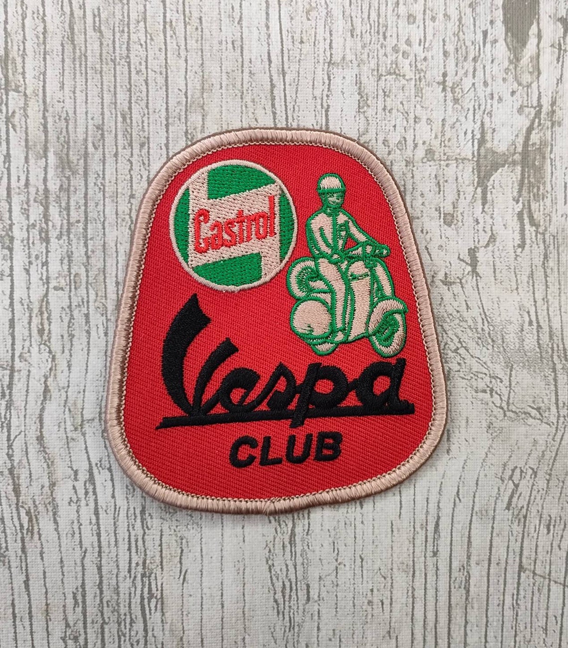 Castrol Vespa Club Patch - Etsy