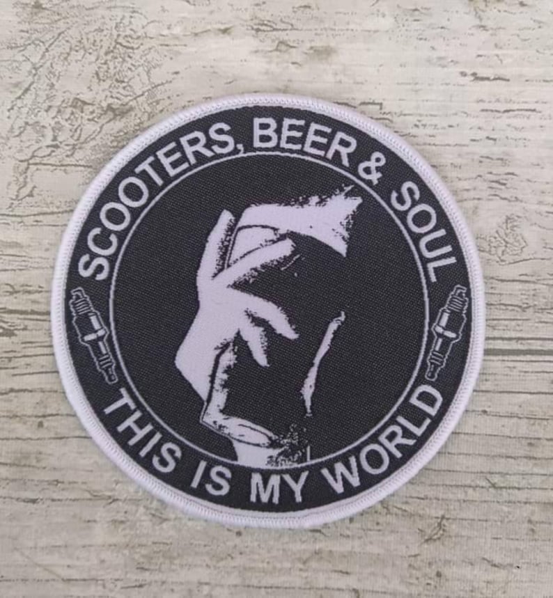 "scooters, Beer & Soul" Patch - Etsy