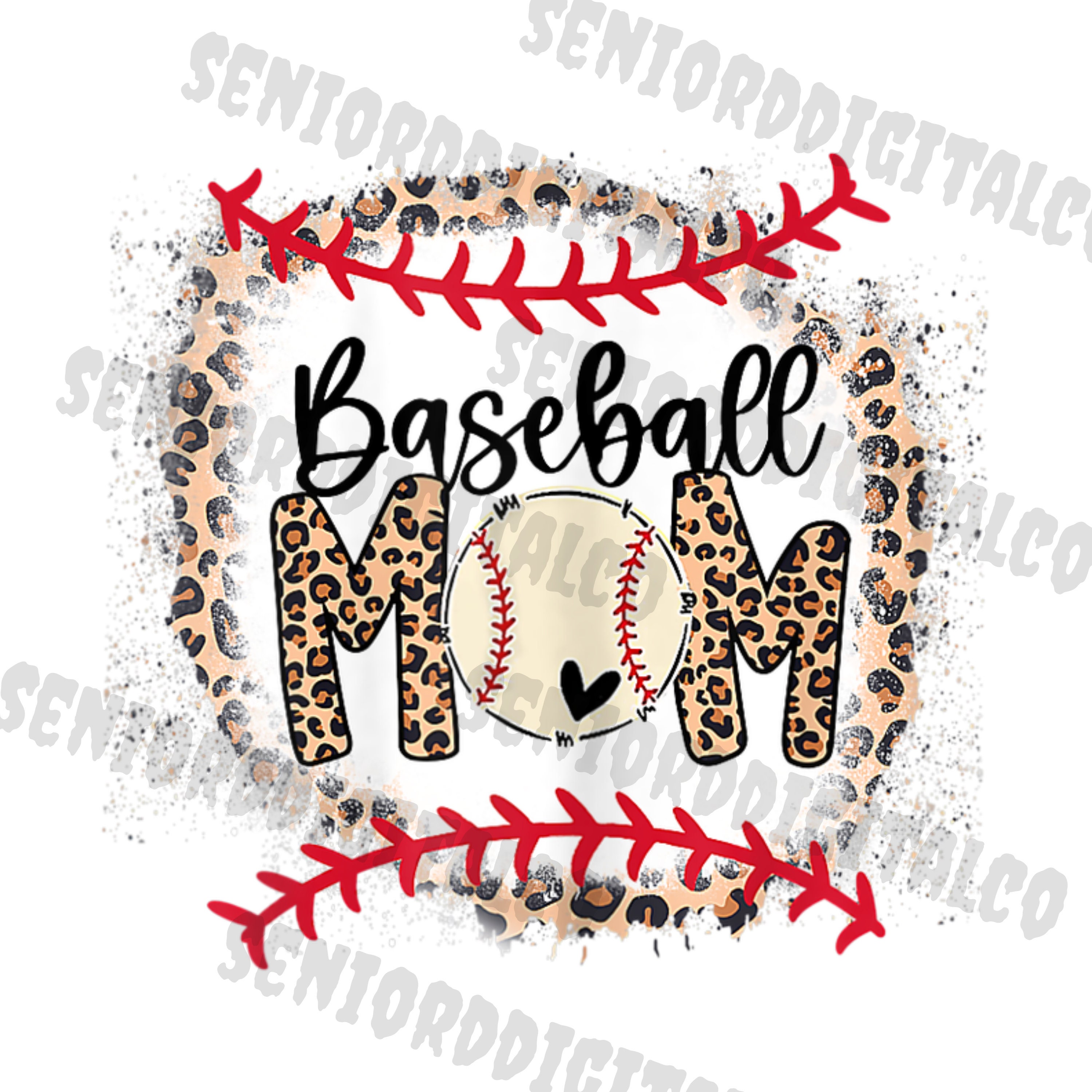 Baseball Mom Leopard Png Baseball Mom Png Sublimation Design - Etsy