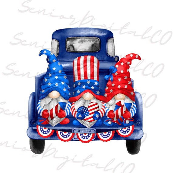 4th of July Gnome Png Patriotic Gnome Clipart Independence - Etsy
