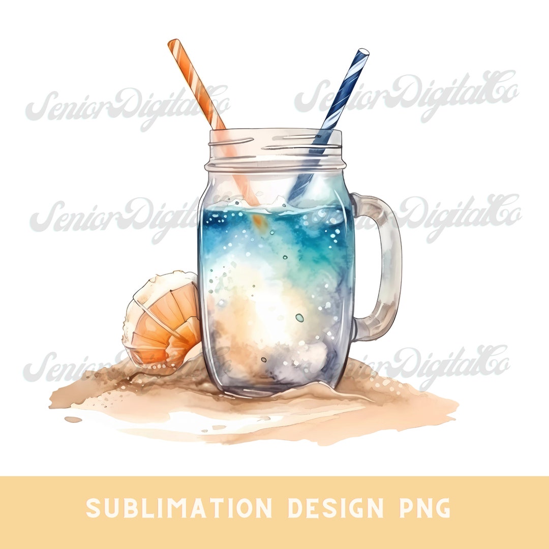 Watercolor Summer PNG Summer Clip Art Summer Png Drink Clip Art Summer ...