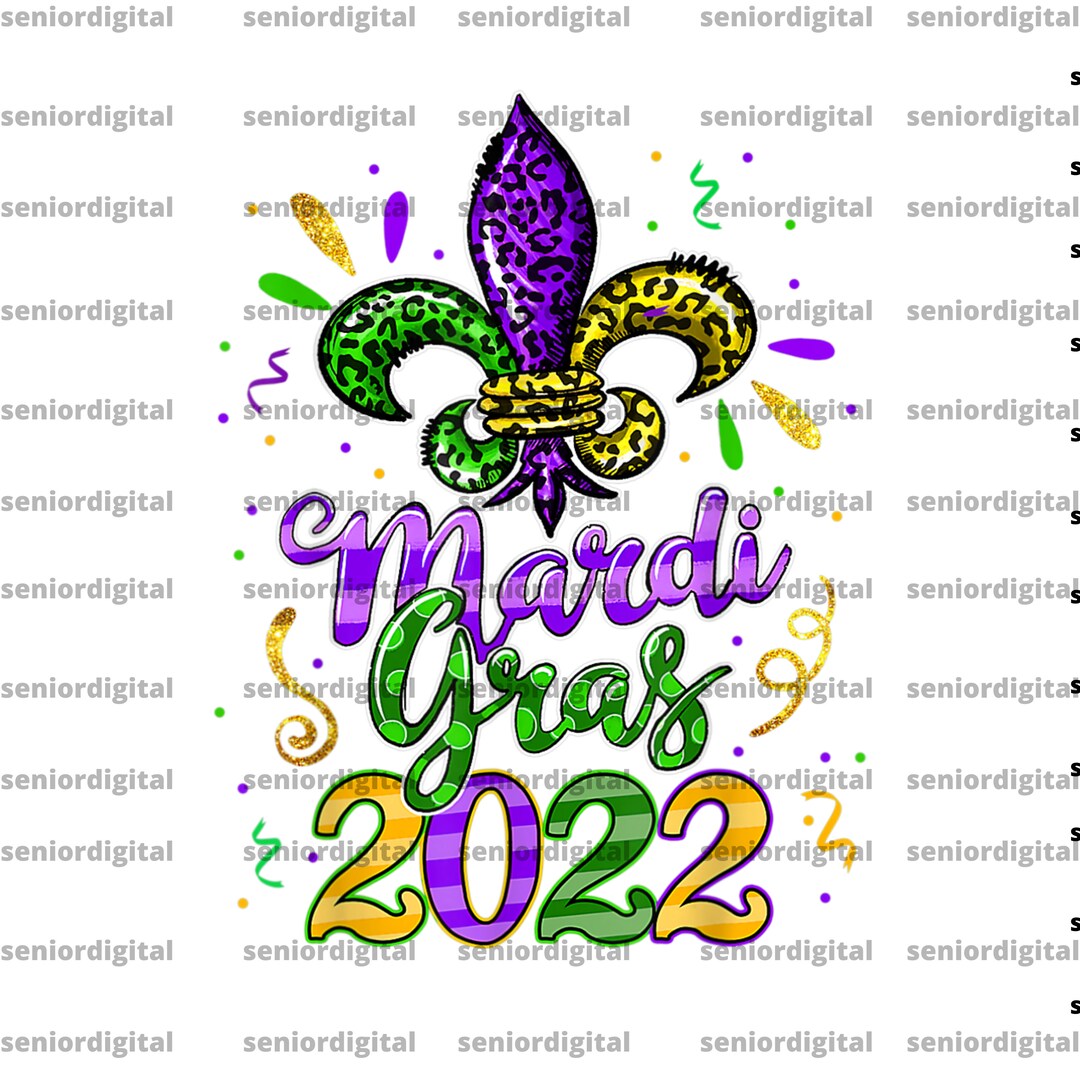 Mardi Gras 2022 PNG , Trendy Leopard Print Fleur De Lis ,sublimation ...